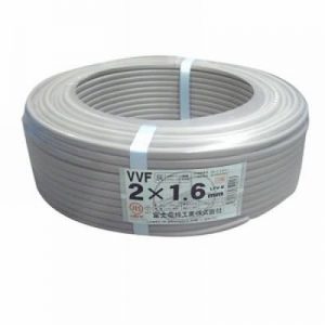 富士電線 VVFケーブル 1.6mm×2心 100m巻 (灰色) VVF1.6mm×2C×100m | 工具の買取販売の軍手屋